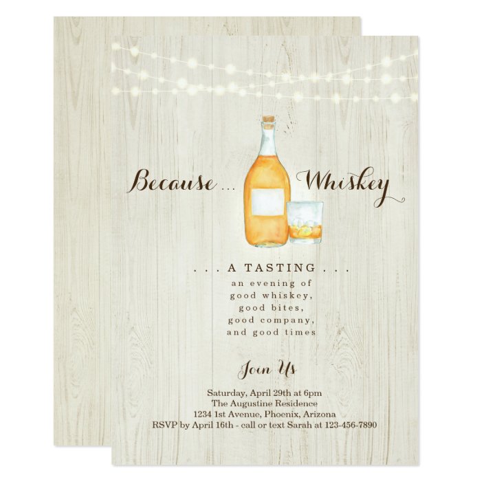 Whiskey Tasting Party Invitation | Zazzle.com