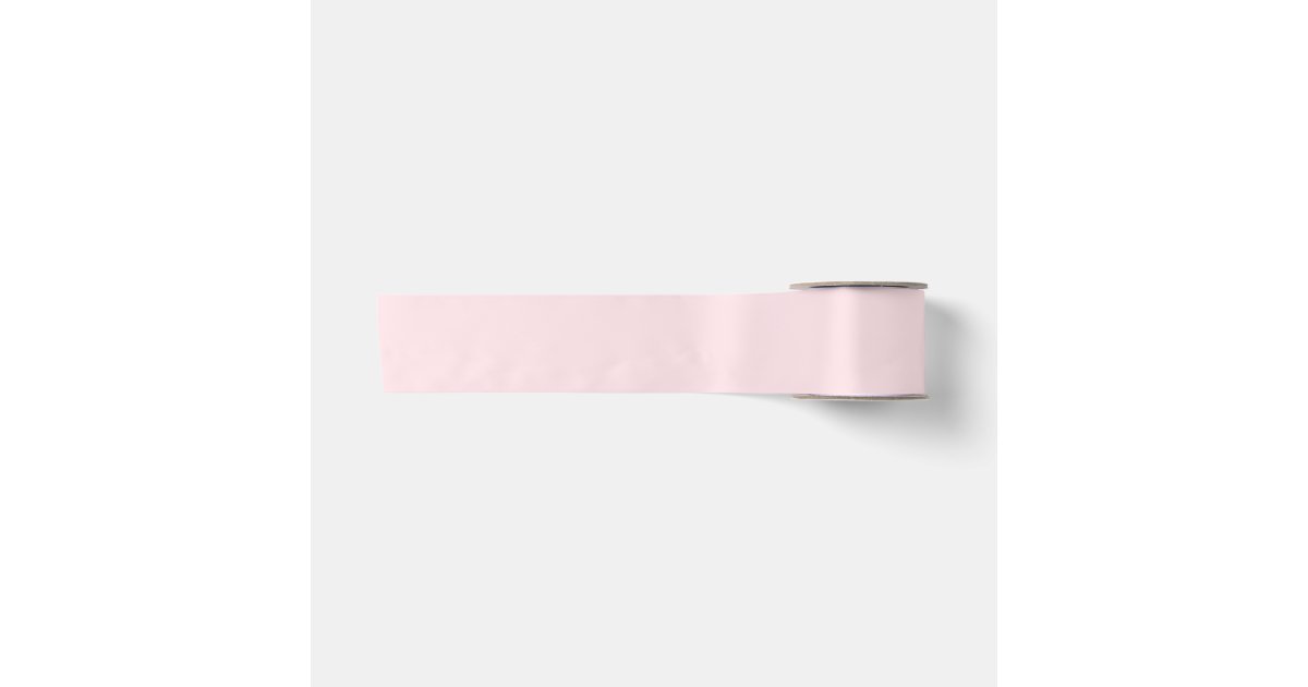 Whisper Pink Solid Color 3 inch Ribbon | Zazzle