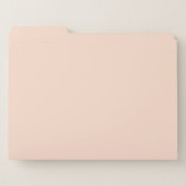Whispering Peach Solid Color File Folder | Zazzle