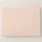 Whispering Peach Solid Color File Folder | Zazzle