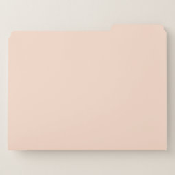 Whispering Peach Solid Color File Folder | Zazzle
