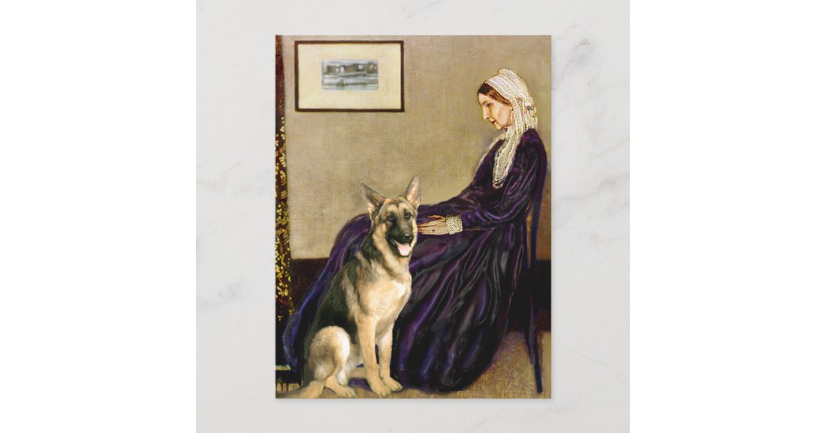 Whistlers Mother - German Shepherd 2 Postcard | Zazzle