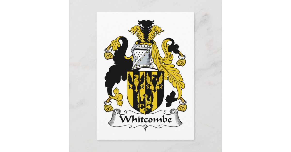 Whitcombe Family Crest Postcard | Zazzle