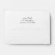 White A6 4x6 Back Flap Return Address Envelopes | Zazzle