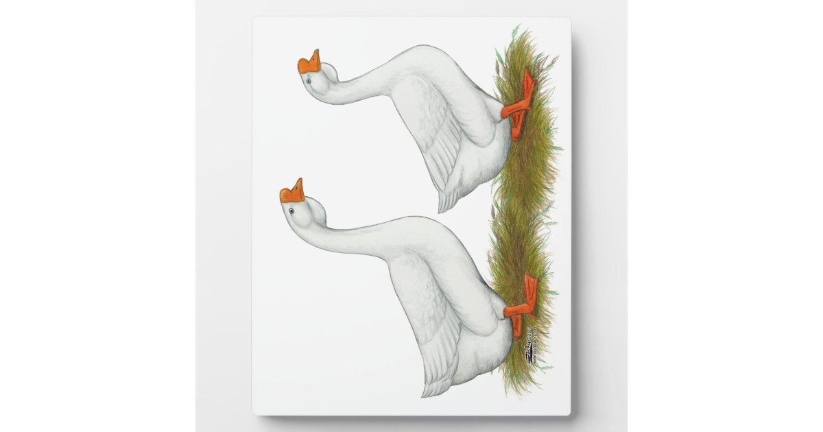 White African Geese Plaque | Zazzle