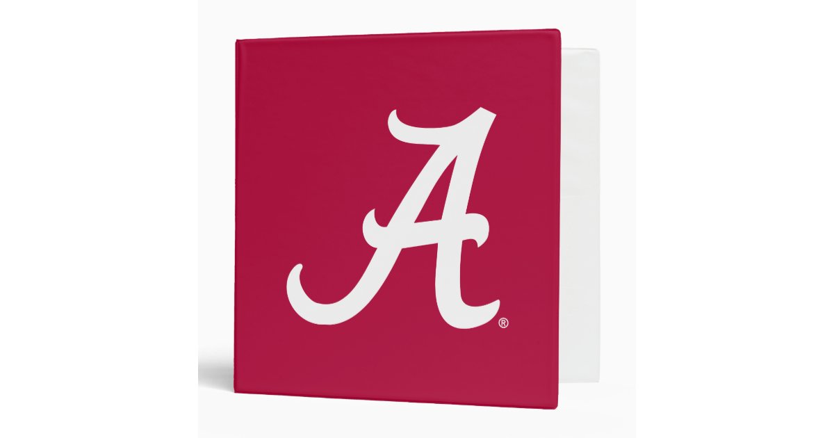 White Alabama A Binder | Zazzle