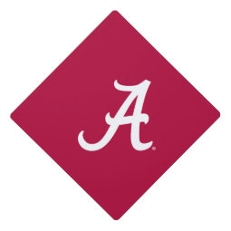 White Alabama A Graduation Cap Topper | Zazzle