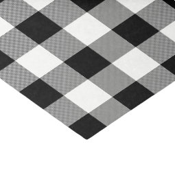 White and Black Buffalo Check Plaid - Tissue Paper | Zazzle