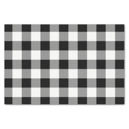 White and Black Buffalo Check Plaid - Tissue Paper | Zazzle
