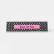 White and Black Polka Dot Pattern Desk Name Plate | Zazzle