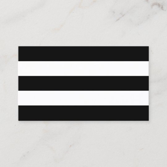White and Black Stripe Business Card | Zazzle.com