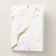 White and Gold Marble Designer Pocket Folder | Zazzle