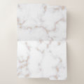 White and Gold Marble File Folder | Zazzle
