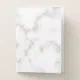 White and Gold Marble Pocket Folder | Zazzle