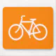 White and Orange Bike Mouse Pad | Zazzle
