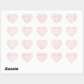 White and Red Polka Dot Heart Sticker | Zazzle