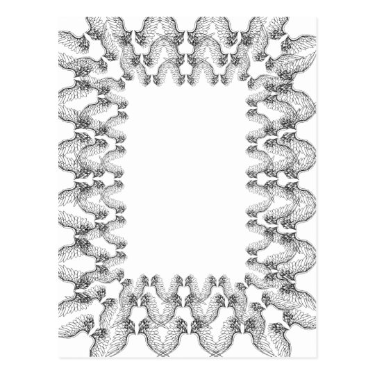 White angel wings border frame. Inspirational Postcard | Zazzle.com