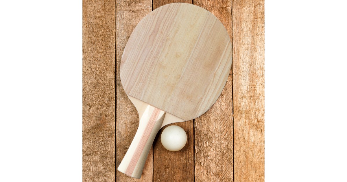 White Ash Wood Ping Pong Paddle | Zazzle