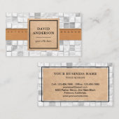 White Bathroom Kitchen Flooring Tiles Installer Business Card | Zazzle