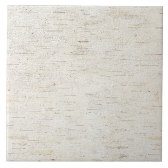 White Birch Bark Ceramic Tile | Zazzle.com