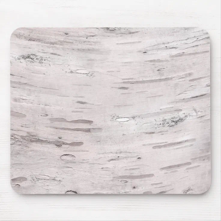 White Birch Tree Wood Rustic Barn Farmhouse Chic Mouse Pad | Zazzle