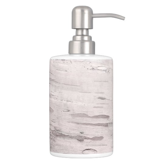 White Birch Tree Wood Rustic Barn Farmhouse Chic Soap Dispenser And ...