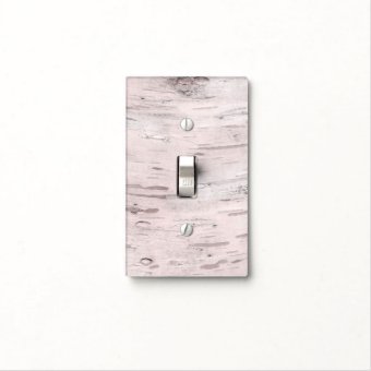 White Birch Tree Wood Rustic Barn Light Switch Cover | Zazzle