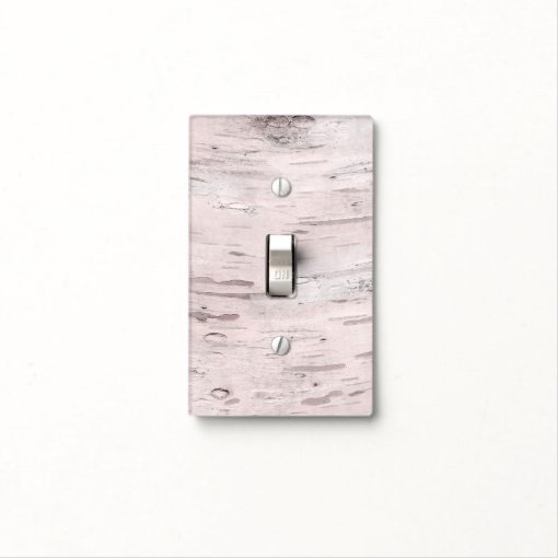 White Birch Tree Wood Rustic Barn Light Switch Cover | Zazzle
