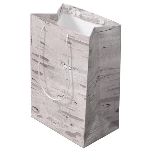 White Birch Tree Wood Rustic Forest Woods Woodsy Medium Gift Bag | Zazzle