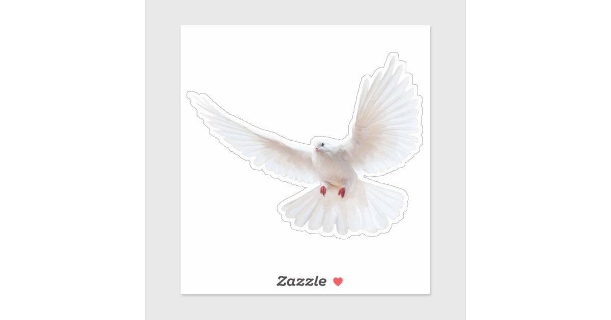 White Bird Sticker | Zazzle
