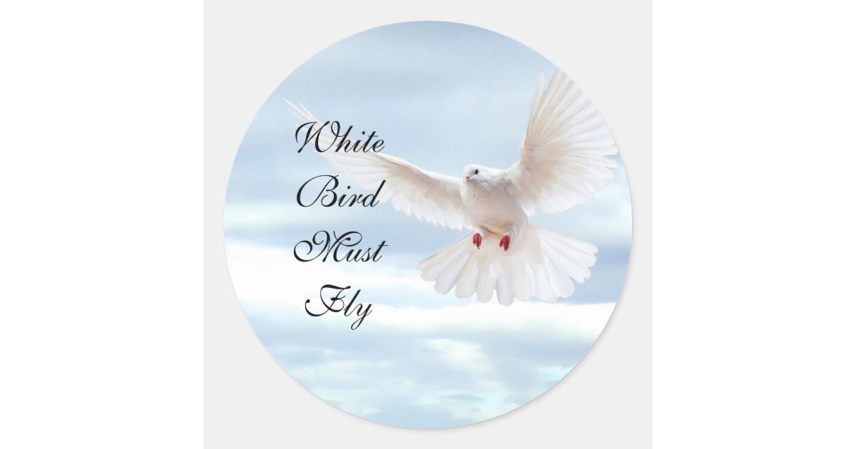 White Bird Sticker | Zazzle