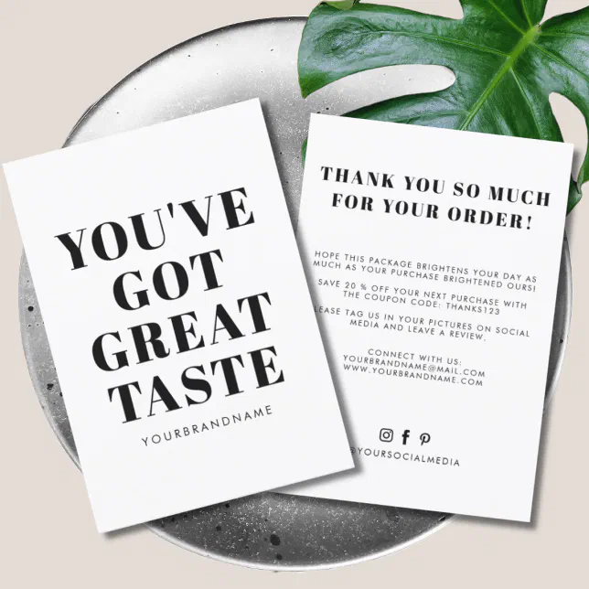 White black you've got great taste thank you | Zazzle