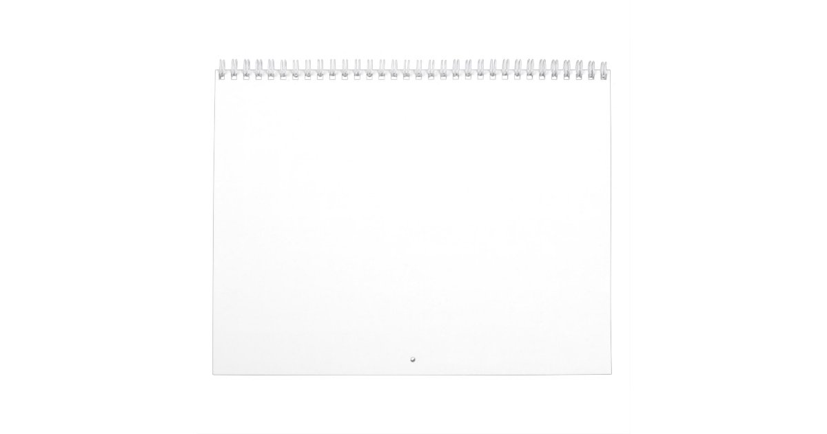 White Blank Calendar | Zazzle