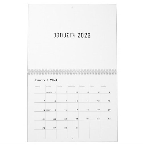 White Blank Calendar | Zazzle