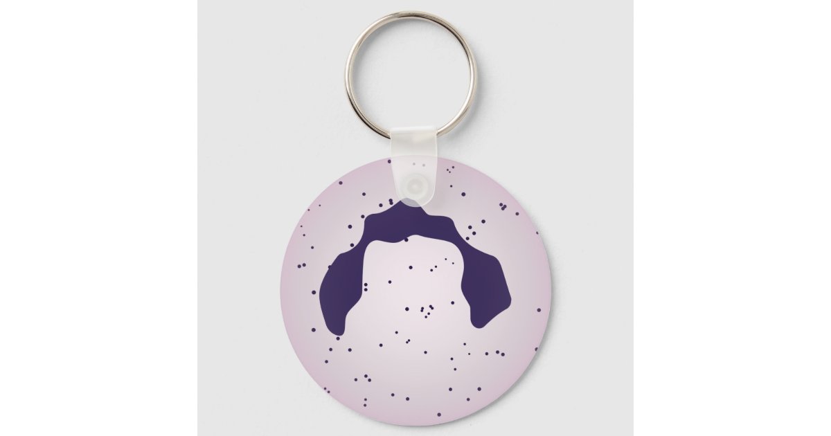 White Blood Cell Keychain | Zazzle