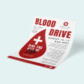 White Blood Drive Donation Advertisement Health Flyer | Zazzle