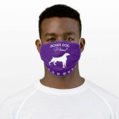 White Boxer Dog Gifts, Dog Mom Adult Cloth Face Mask | Zazzle