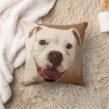 white Boxer Dog Throw Pillow | Zazzle