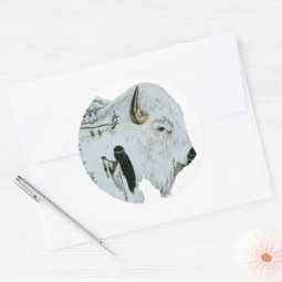 White Buffalo Woman Stickers | Zazzle