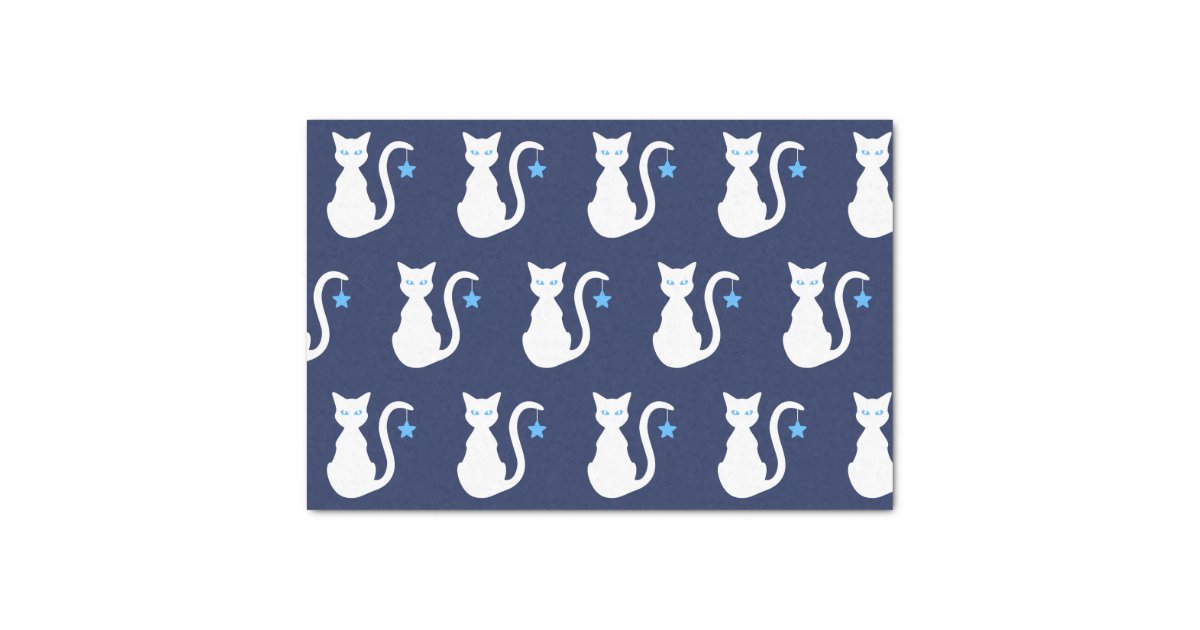 White Cat Tissue Paper | Zazzle