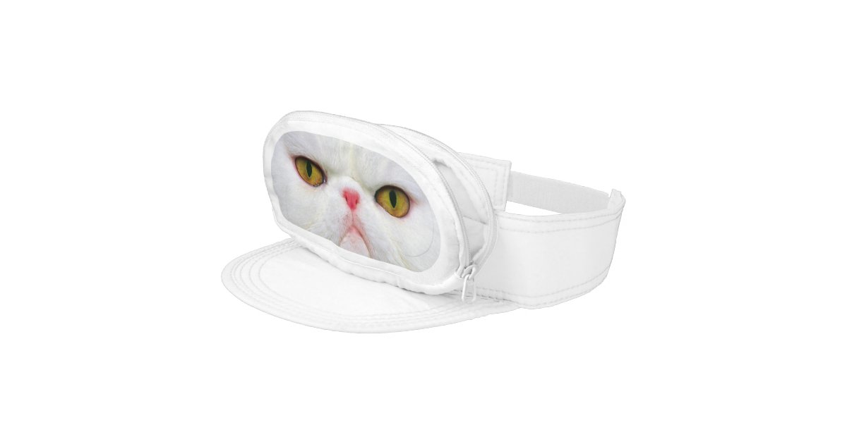 White Cat Visor | Zazzle