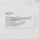 White catfish business card | Zazzle