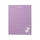 White Cello & Bow Personalized Music Class Lilac Notepad | Zazzle