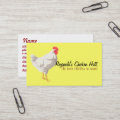 White Chicken Business Card | Zazzle