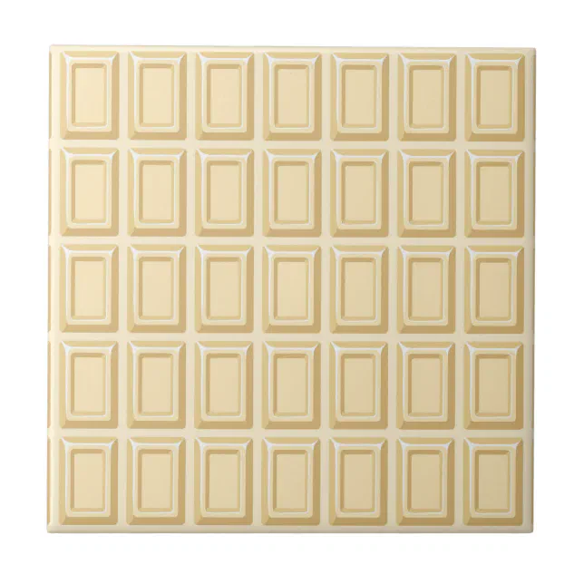 White Chocolate Bar Texture Tile | Zazzle