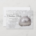 White Christmas Ball Company Christmas Party Invitation | Zazzle