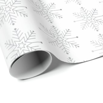 WHITE CHRISTMAS / Gift Wrapping Paper White | Zazzle