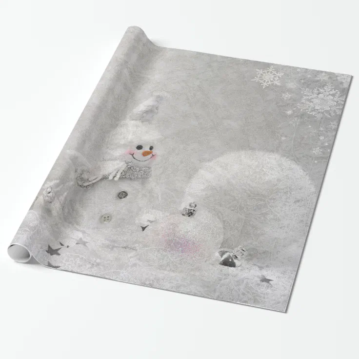 White Christmas Wrapping Paper | Zazzle