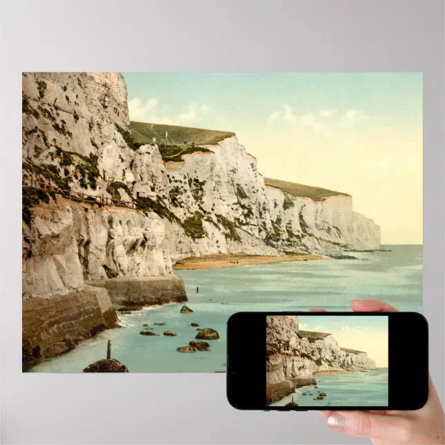 White Cliffs of Dover, Kent, England Poster | Zazzle