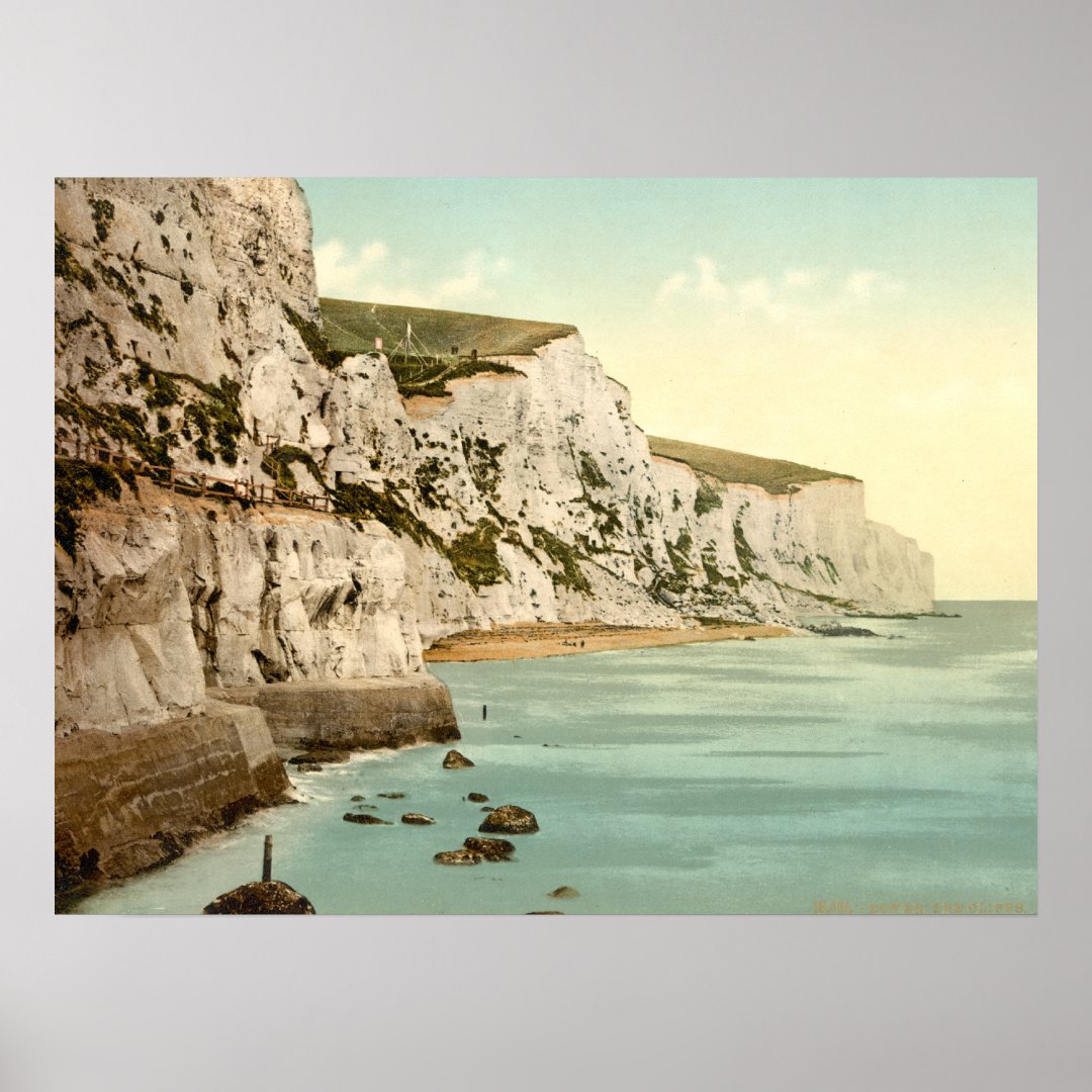 White Cliffs of Dover, Kent, England Poster | Zazzle